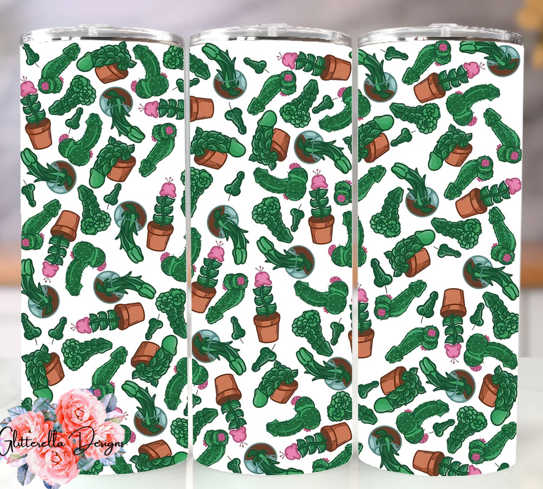 Prick-ly Cactus Adult Tumbler | Glitterella Designs